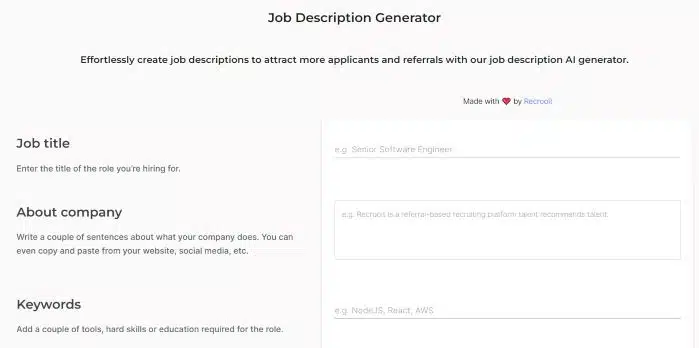 Job Description Generator - Reseña【2025】